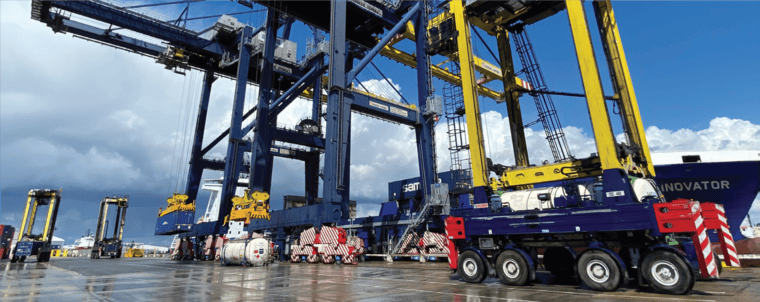 Michelin tyres for use in port and air cargo handling