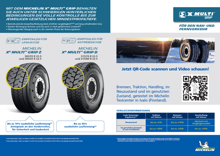 MICHELIN X® MULTI™ GRIP Z / D-Reifen | MICHELIN Nutzfahrzeugreifen Deutschland
