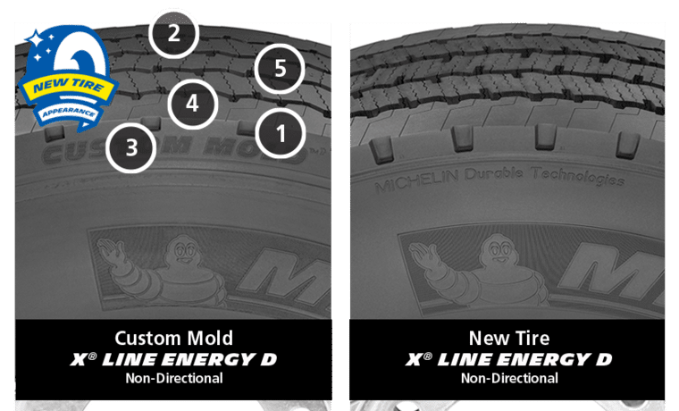 Michelin X® LINE ENERGY D Custom Mold | RETREAD / RECAP