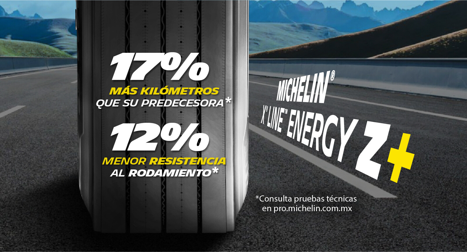 Llantas MICHELIN X® LINE ENERGY Z+ | Llantas para profesionales MICHELIN México