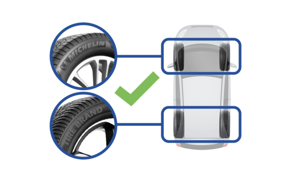 Can you mix different tyres? | MICHELIN