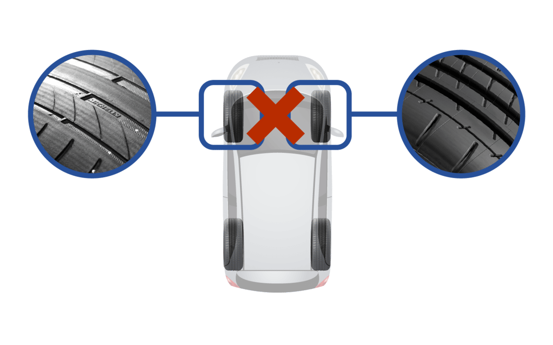 Farklı lastikler birlikte kullanılabilir mi? | MICHELIN