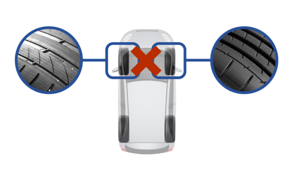 Can you mix different tyres? | MICHELIN
