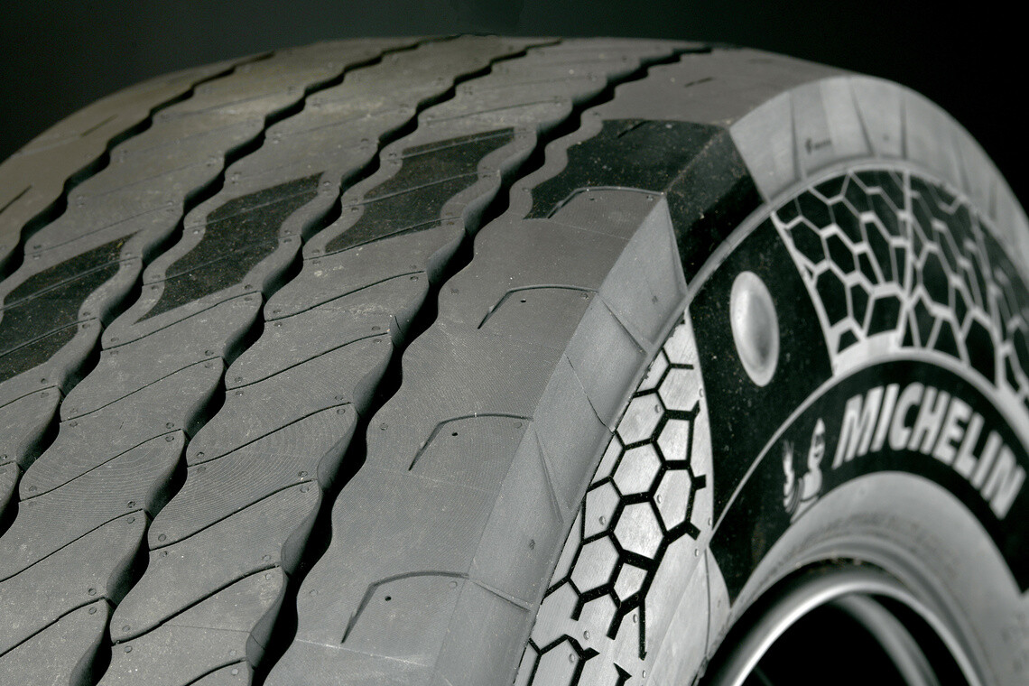 In a world first, Michelin unveils two tyres approved for road use ...
