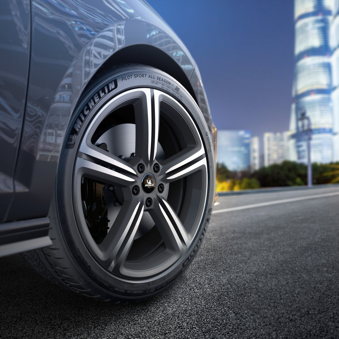 Michelin offers three tyre ranges for the new all-electric Porsche Macan